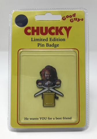 Official Good Guys Chucky Limited Edition Large Pin Badge – Umbrella Store